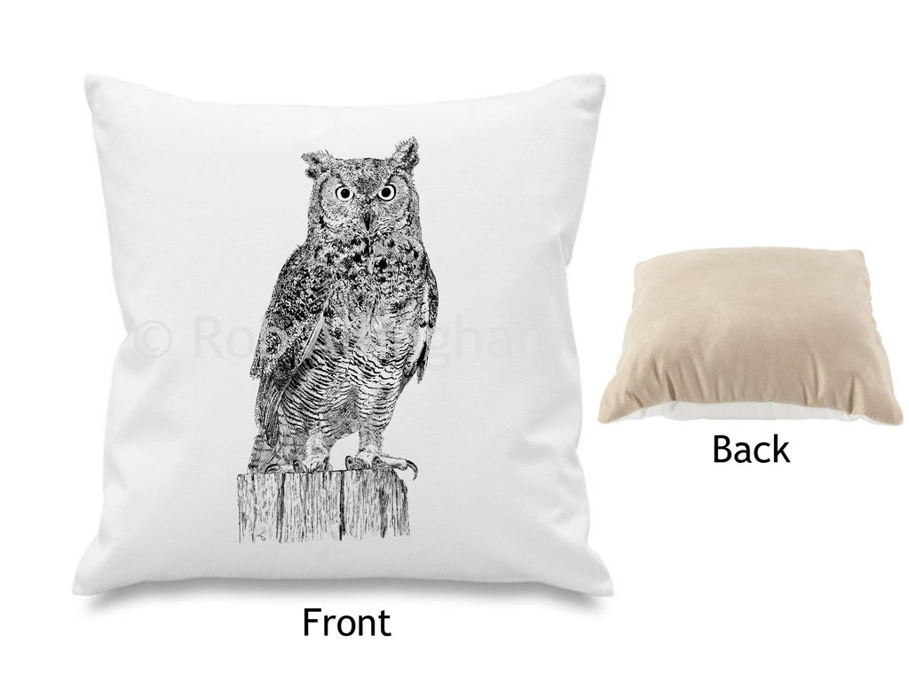 Owl a fine art illustration by Rob Allingham - Proper Living Limited